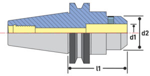CAT50 End Mill Holders - Techniks CNC End Mill Holders