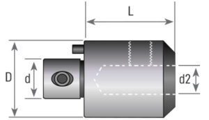 Modular End Mill Shanks - CNC Boring Tools - Techniks CNC Tooling